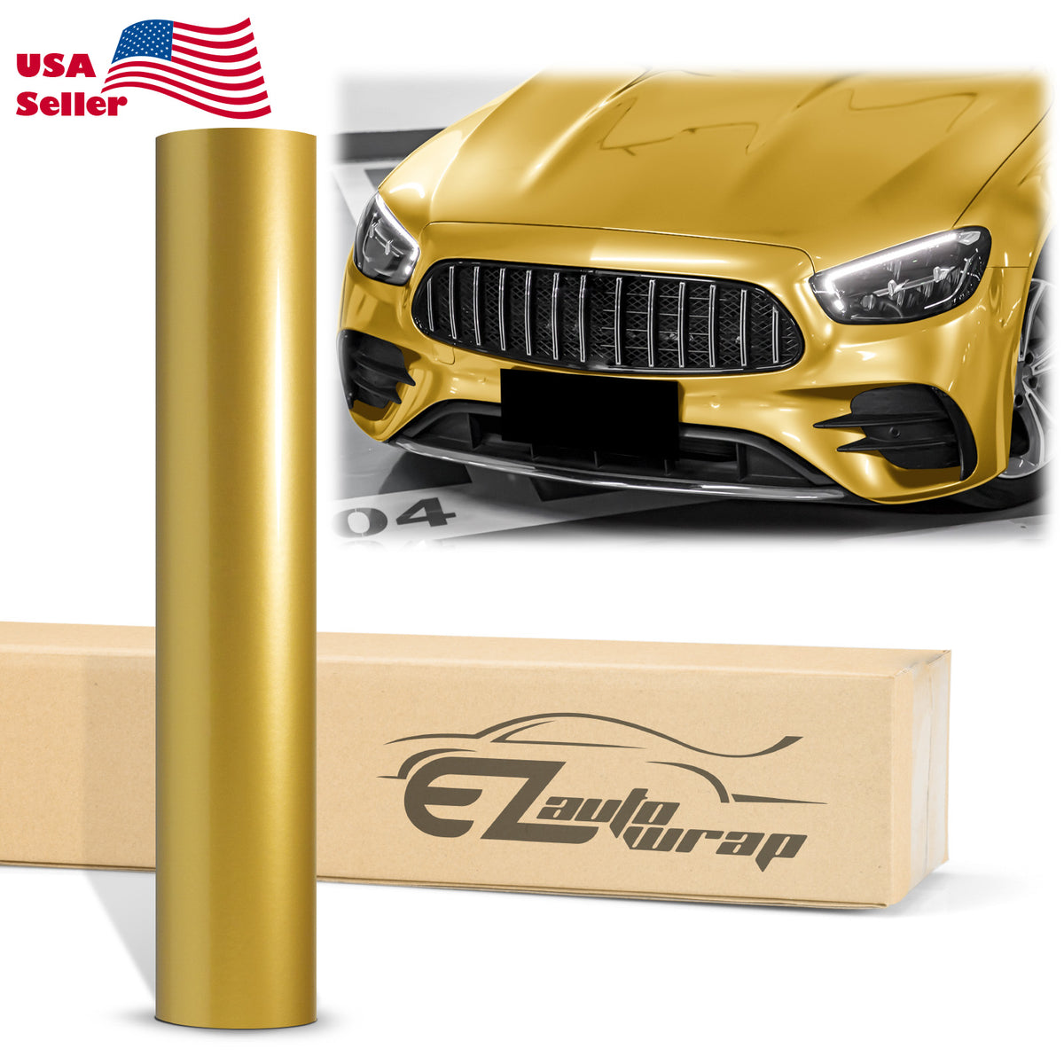 High Gloss Gold Vinyl Wrap – EzAuto Wrap