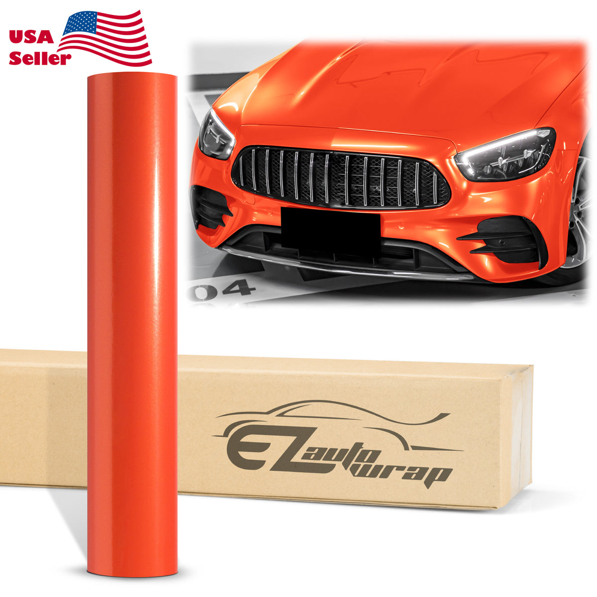 Super Gloss Metallic Orange Vinyl Wrap – EzAuto Wrap