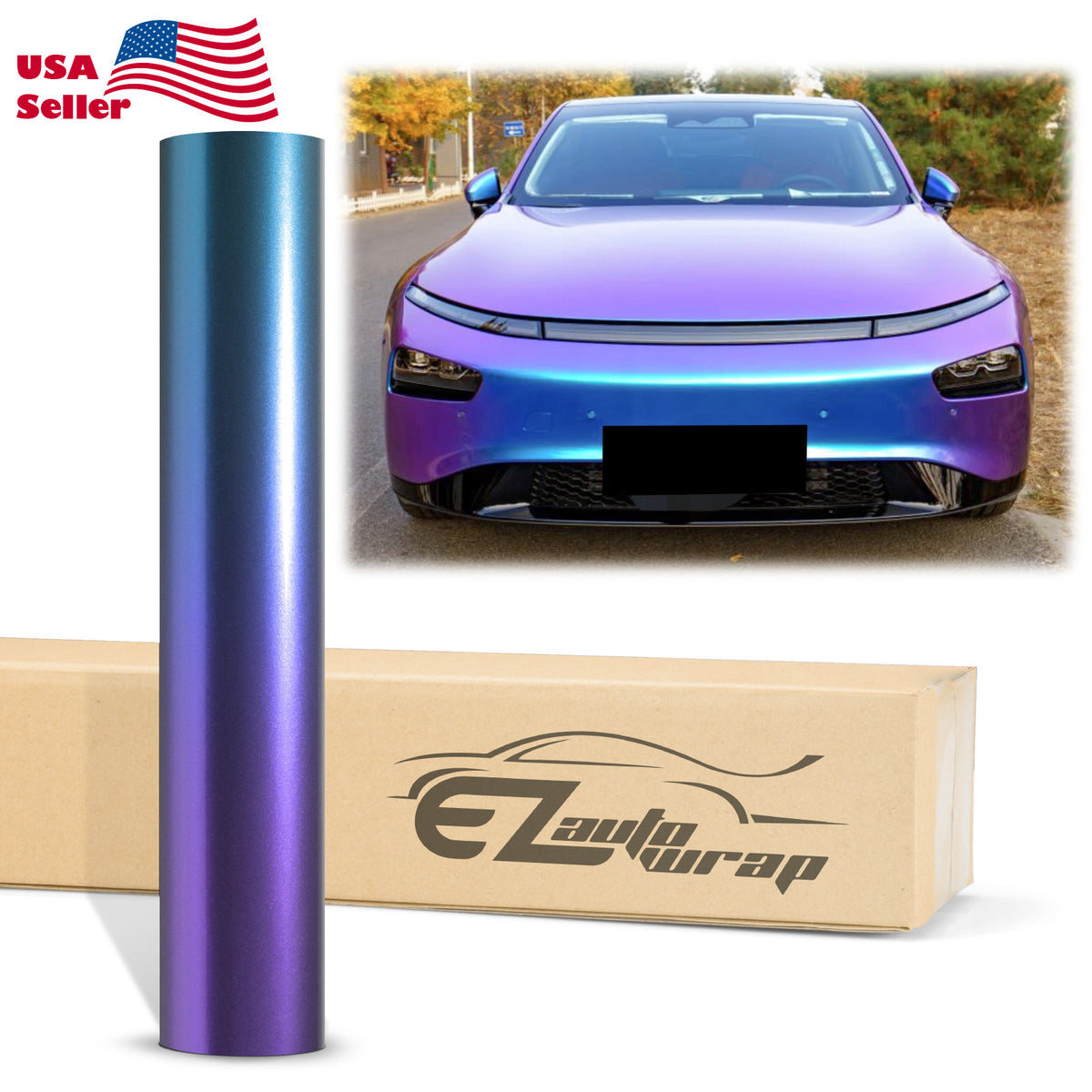 Chameleon Gloss Magic Blue Vinyl Wrap – EzAuto Wrap