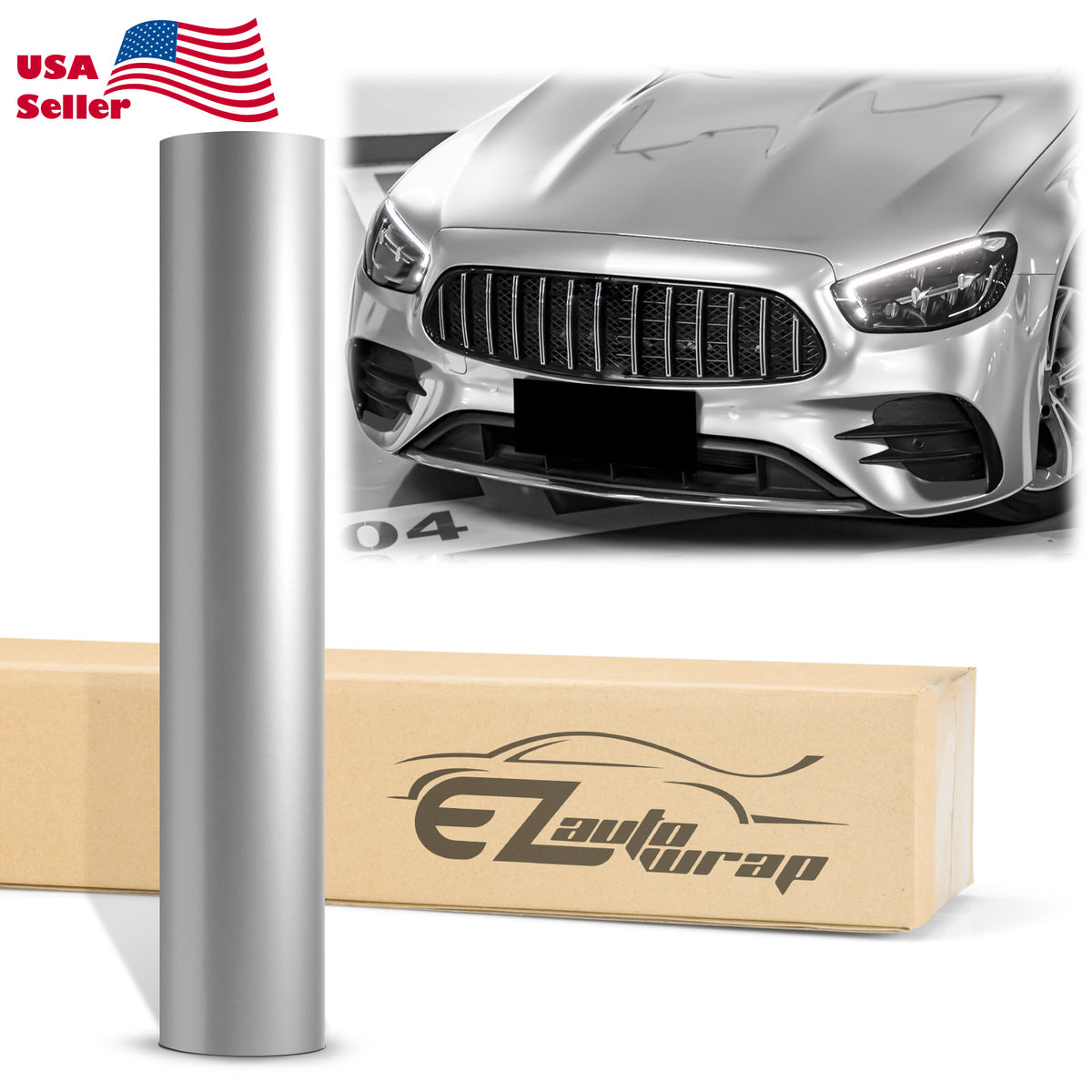 Gloss Silver Vinyl Wrap – EzAuto Wrap