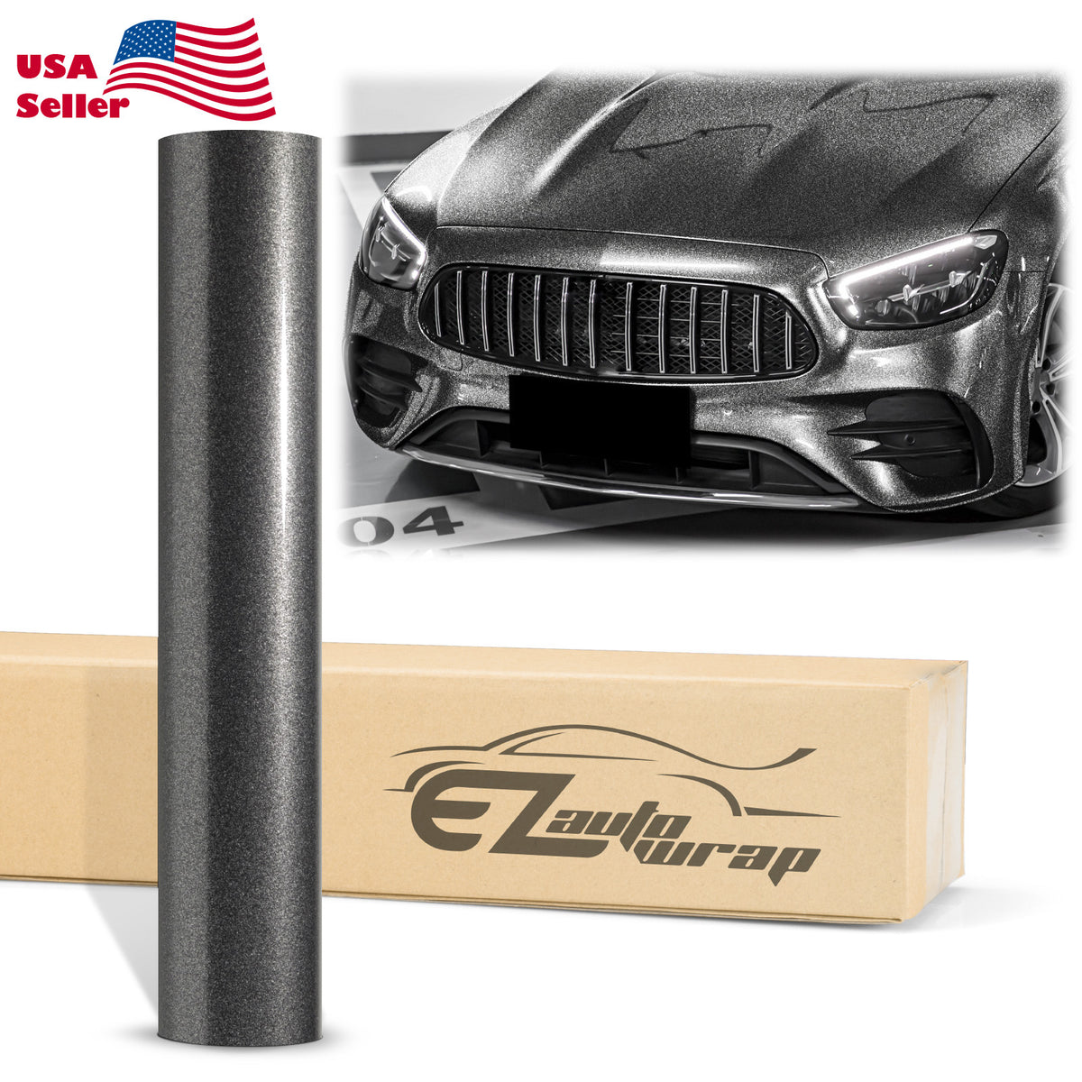 Heavy Metal Diamond Gloss Graphite Gray Vinyl Wrap – EzAuto Wrap