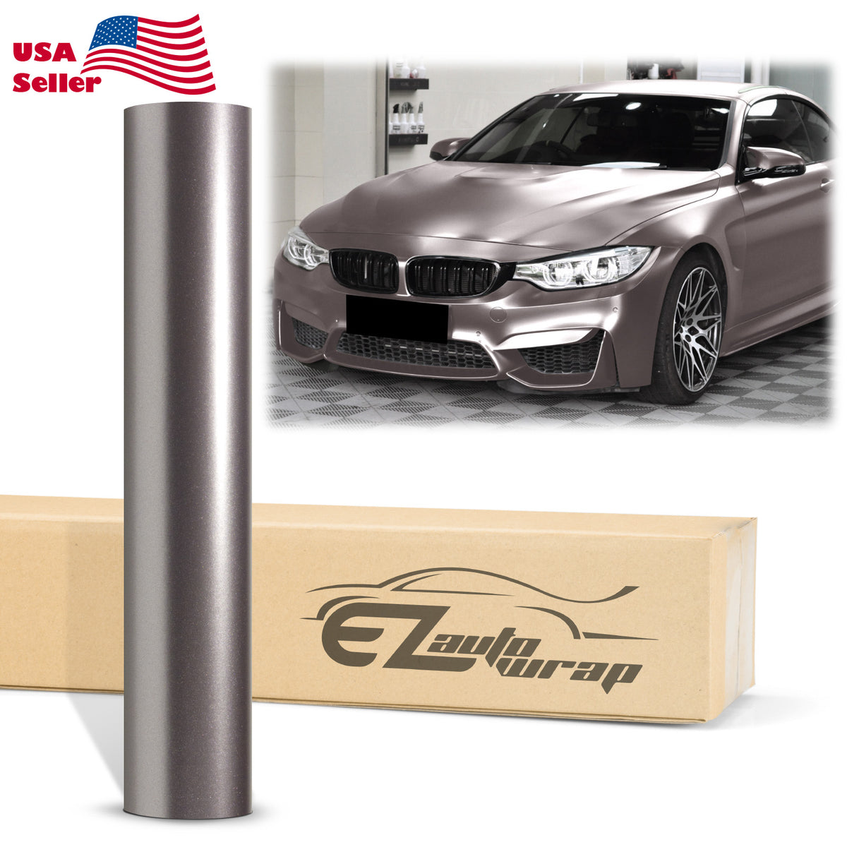 Matte Metallic Satin Pearl Gunmetal Gray Vinyl Wrap – EzAuto Wrap