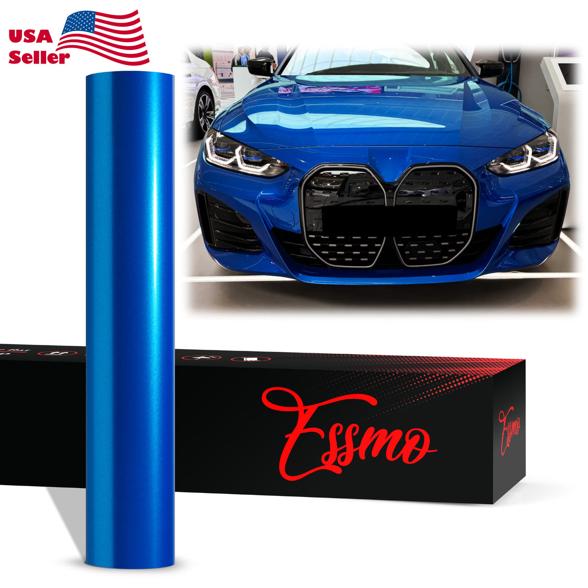 PET Super Gloss Metallic Hydro Blue Vinyl Wrap – EzAuto Wrap