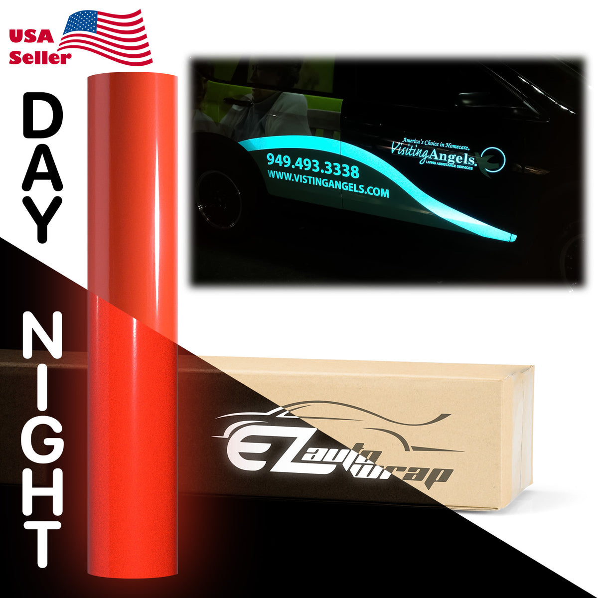 Reflective Red Vinyl Wrap – EzAuto Wrap