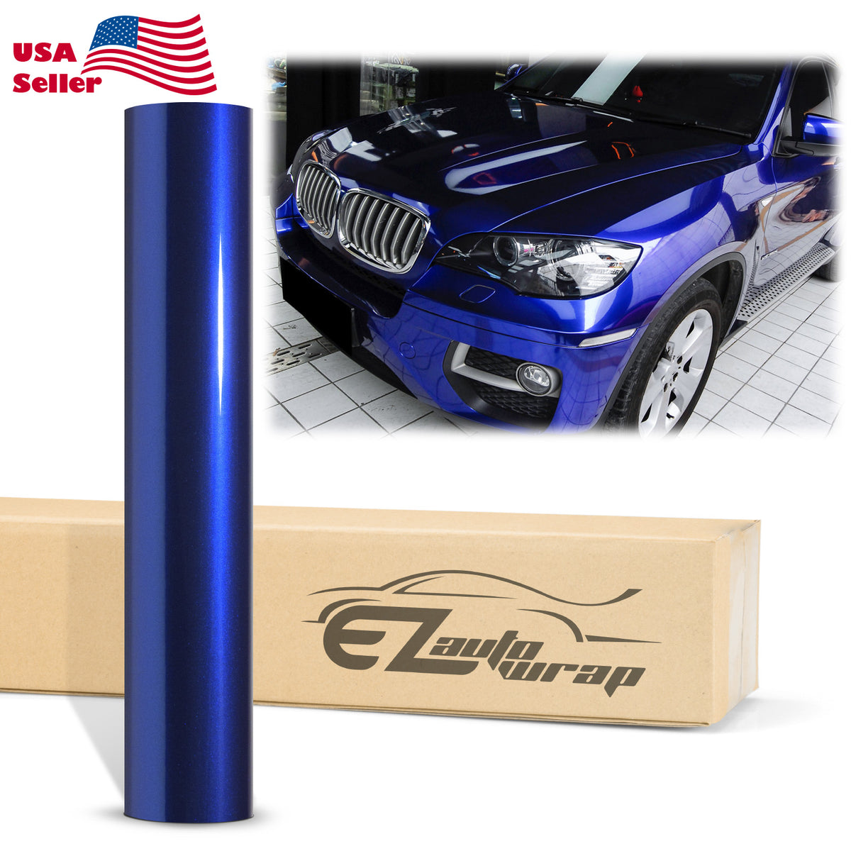 Super Gloss Metallic Blue Berry Vinyl Wrap – EzAuto Wrap