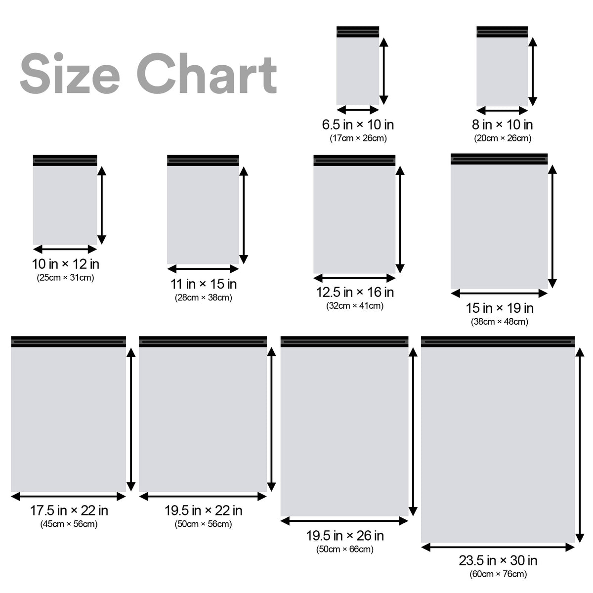 11 in x 15 in (28cmx38cm) Poly Mailers Mailing Shipping Multipurpose W ...