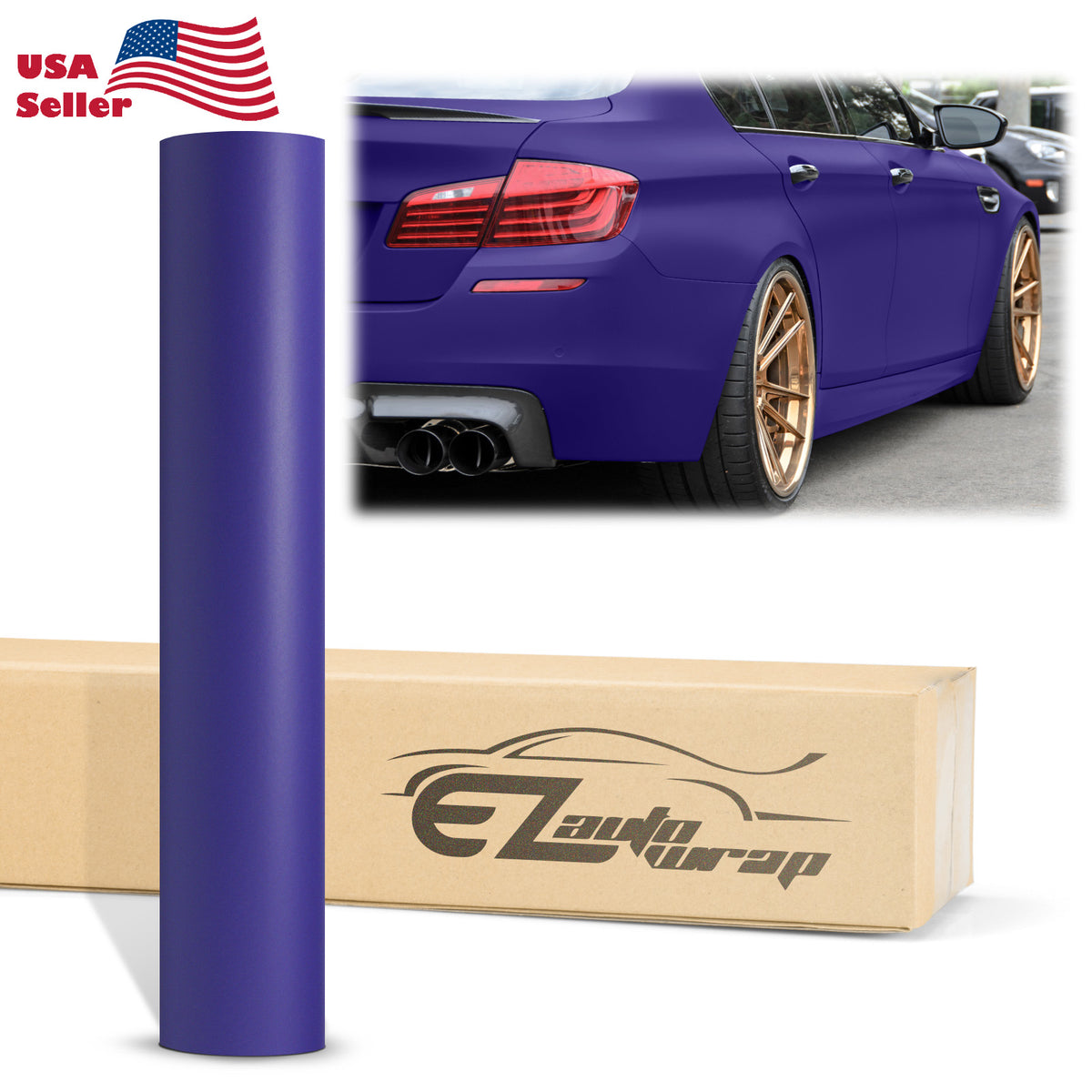 Matte Flat Purple Vinyl Wrap – EzAuto Wrap