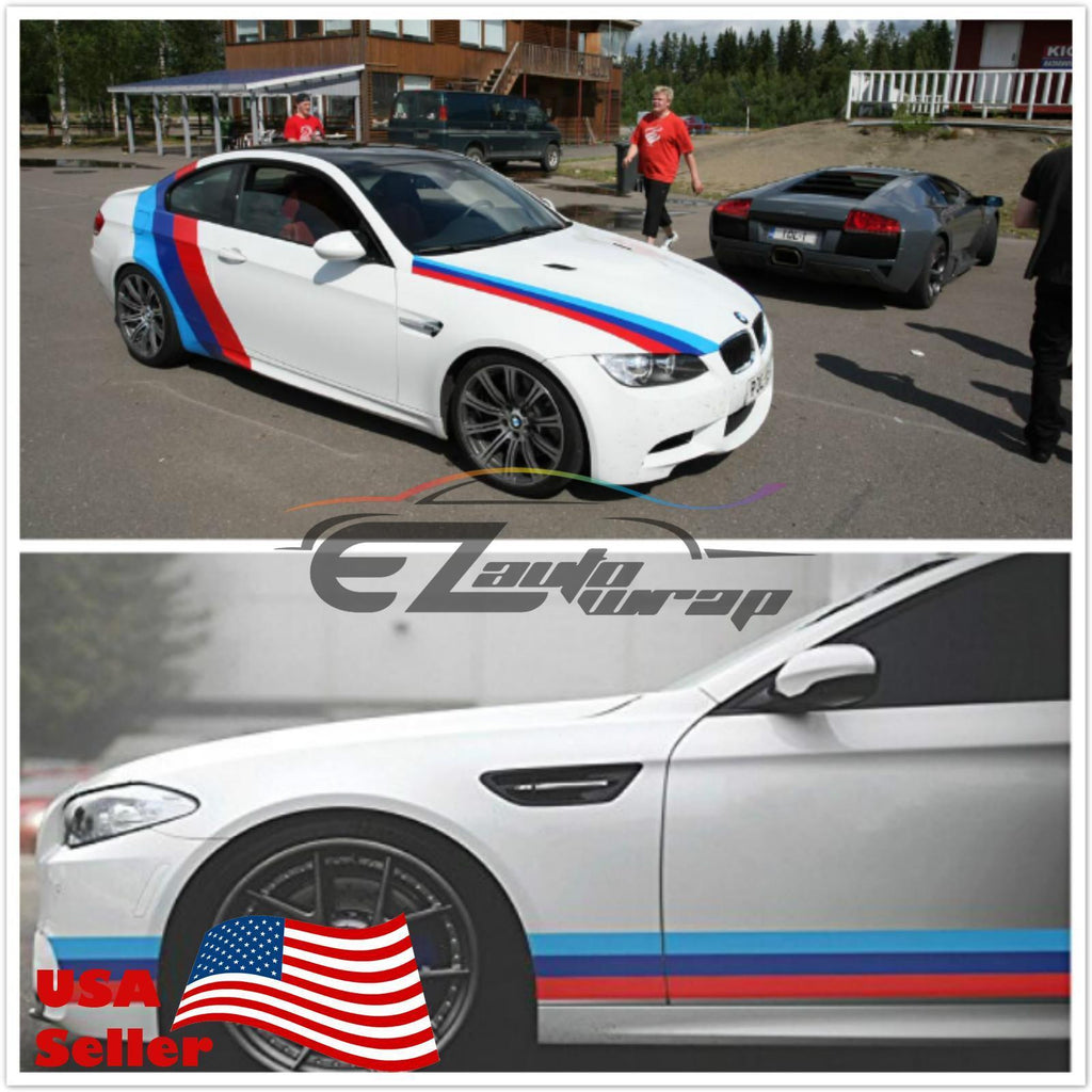 Racing Stripe M Performance BMW Car Sticker – EzAuto Wrap