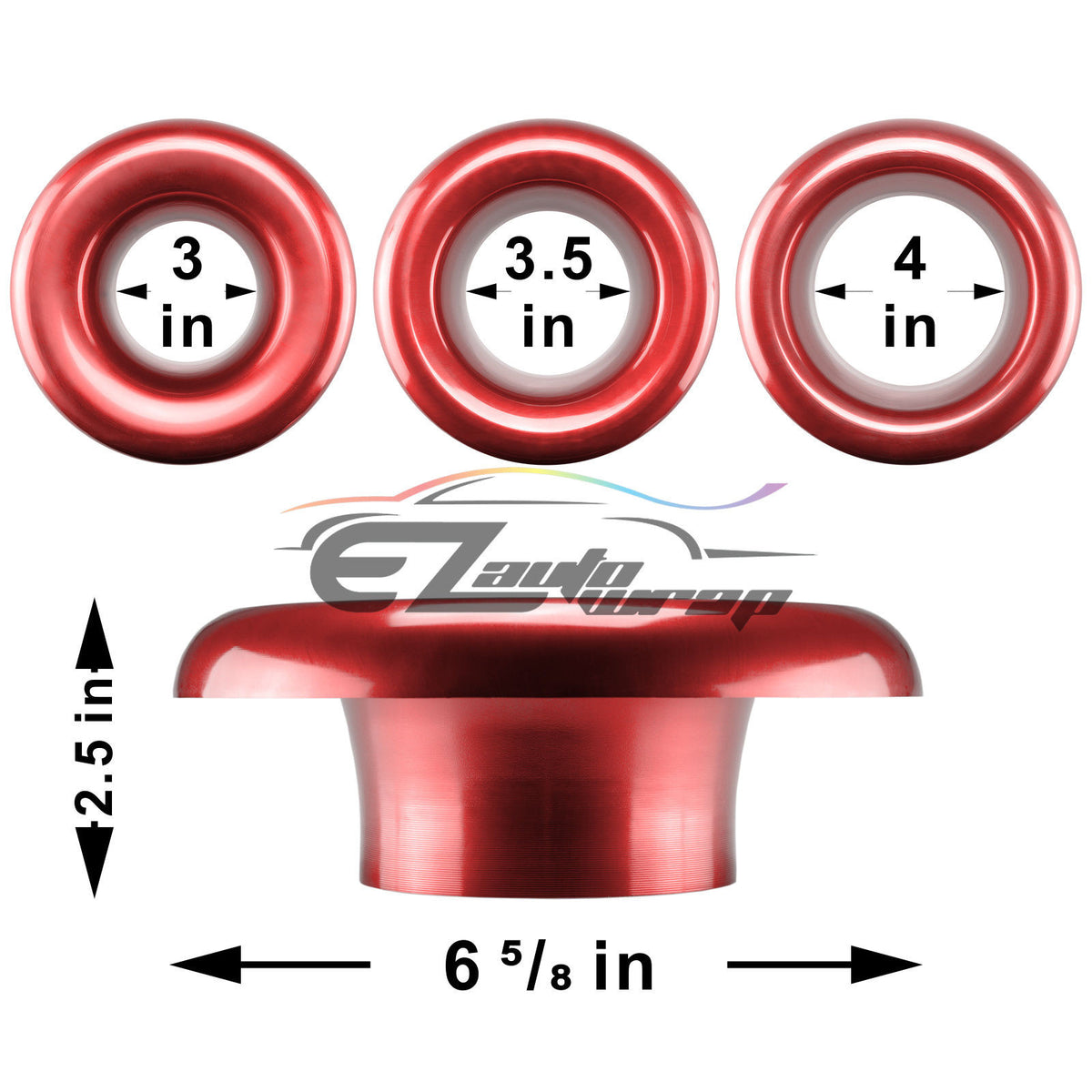 Cold Air Intake Turbo Horn Velocity Stack (Black / Blue / Bronze / Cha ...